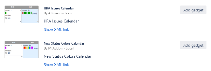 New calendar Jira dashboard gadget with color by status – www.MrAddon ...